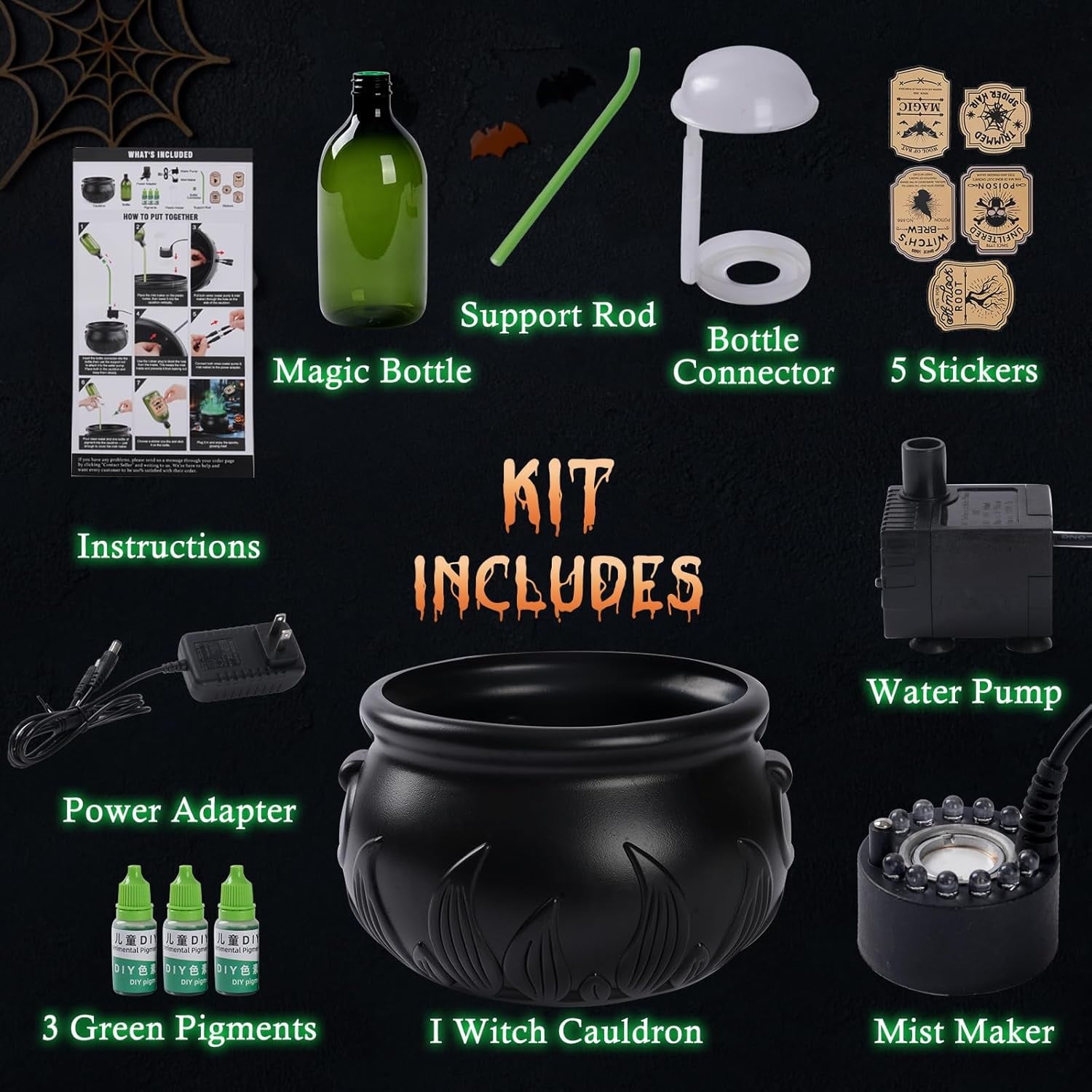 Halloween Decorations Indoor - DIY Floating Potion Set with Witches ...