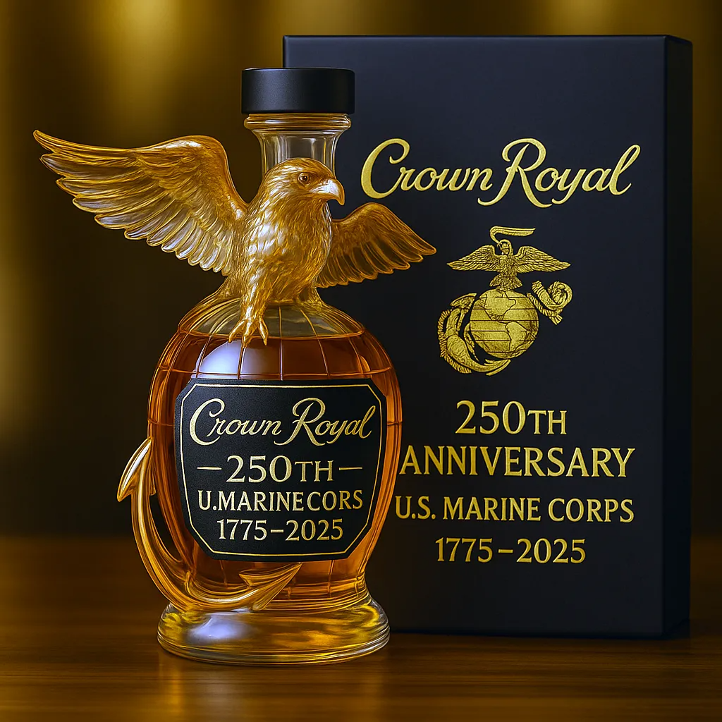 U.S. Marine Corps 250th Anniversary Commemorative Whiskey Bottle ...